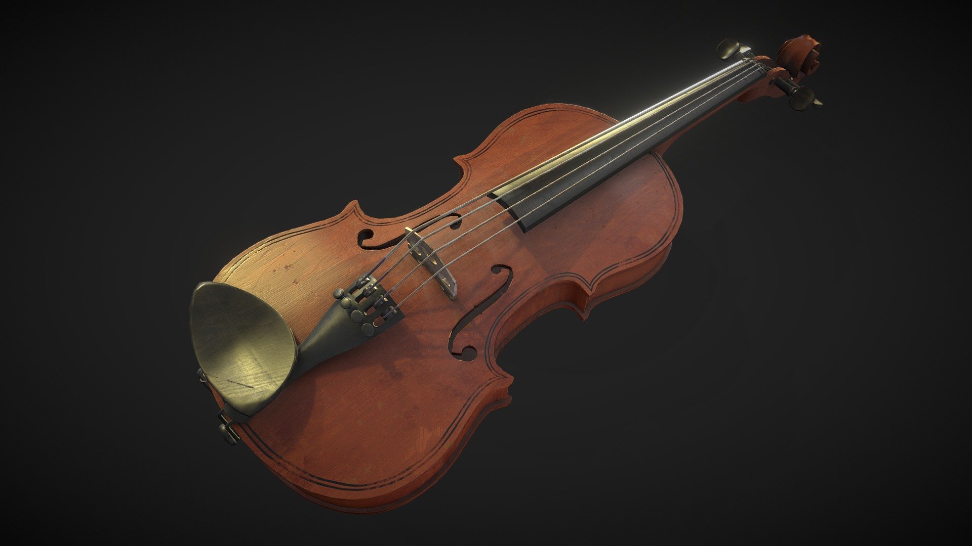 Violin - 3D model by Roeland_VDE (@RoelandVDE) [478c363] - Sketchfab