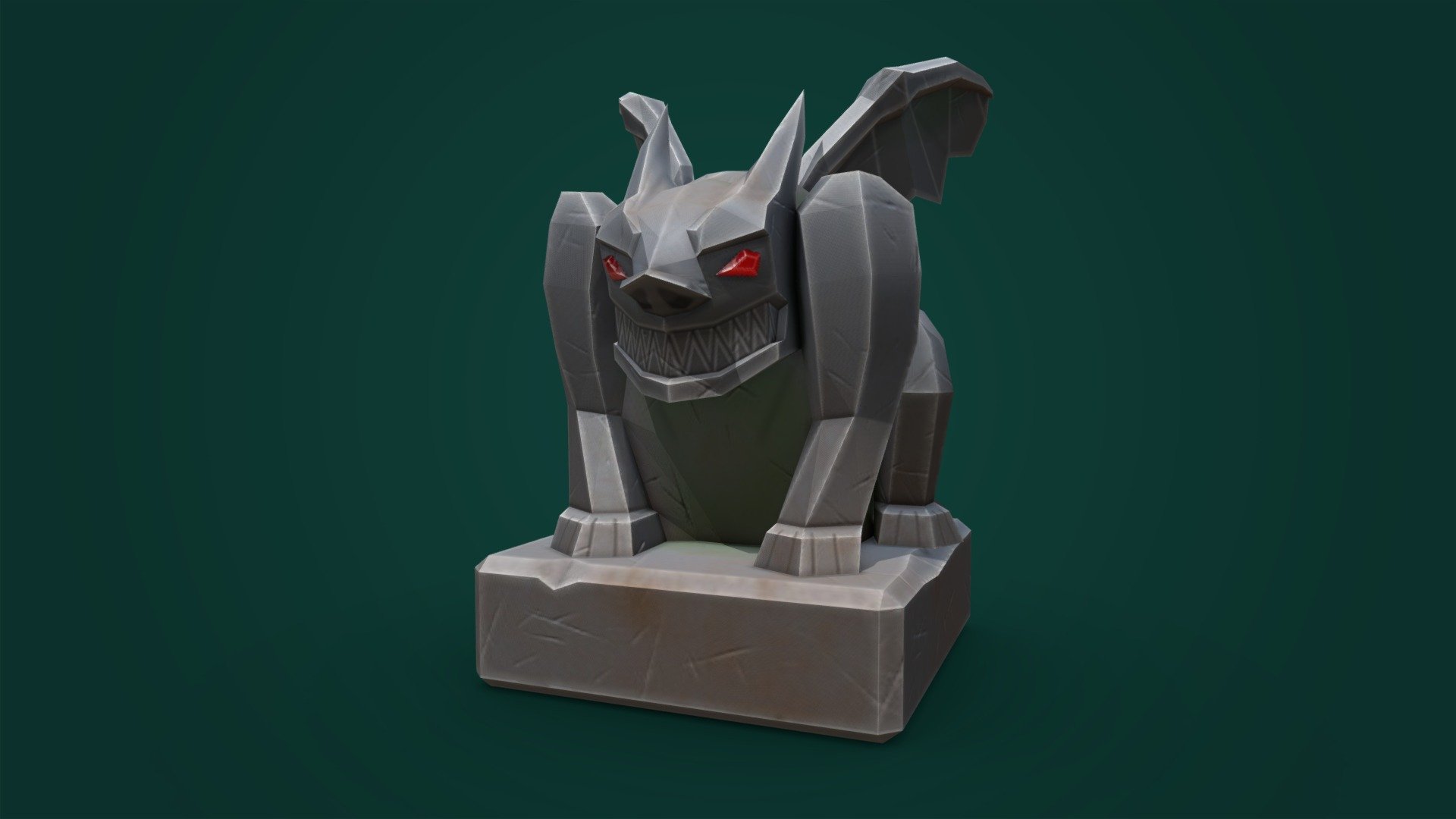 Aristocrash - Low Poly Gargoyle - 3D model by Toby Harris-St John ...