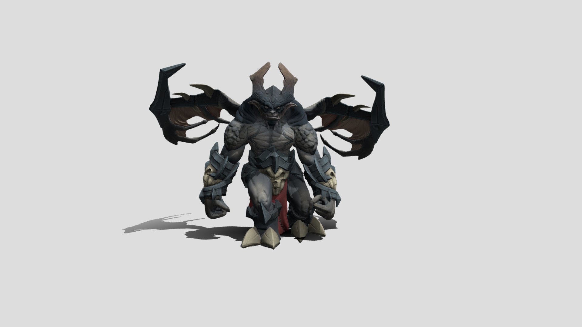 Demon Walk Animation (Updated) | Maya - 3D model by axelalvarezart ...