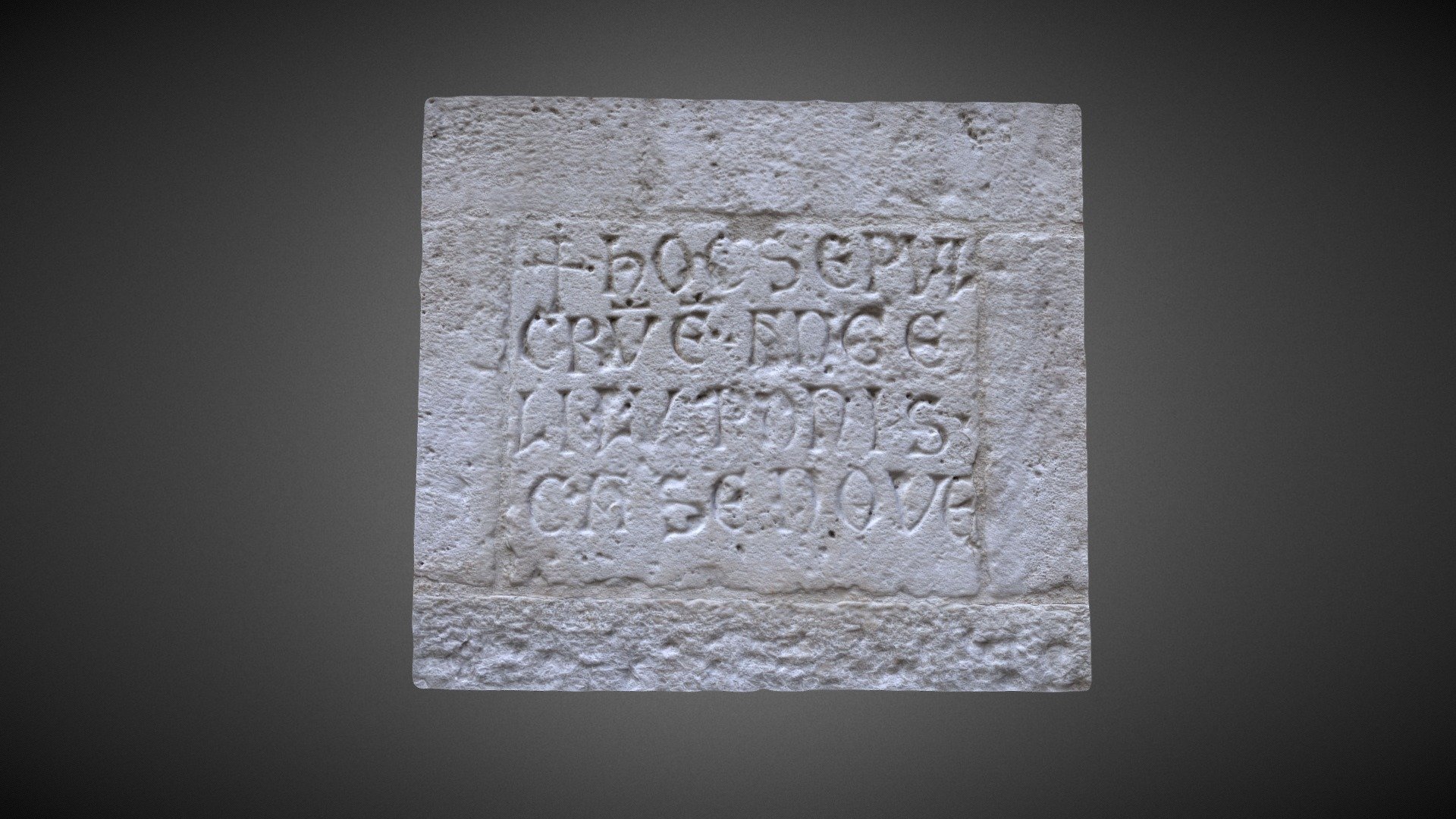 Medieval inscription - 3D model by Daniele_Mittica (@daniel83) [4790741 ...