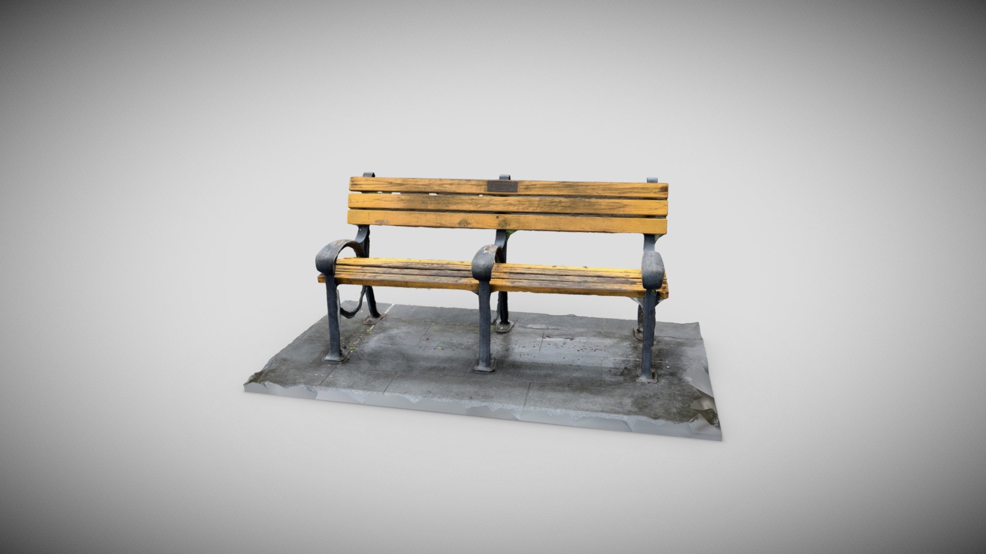 Bench at Ueno park - Download Free 3D model by Migg [4791ed8] - Sketchfab