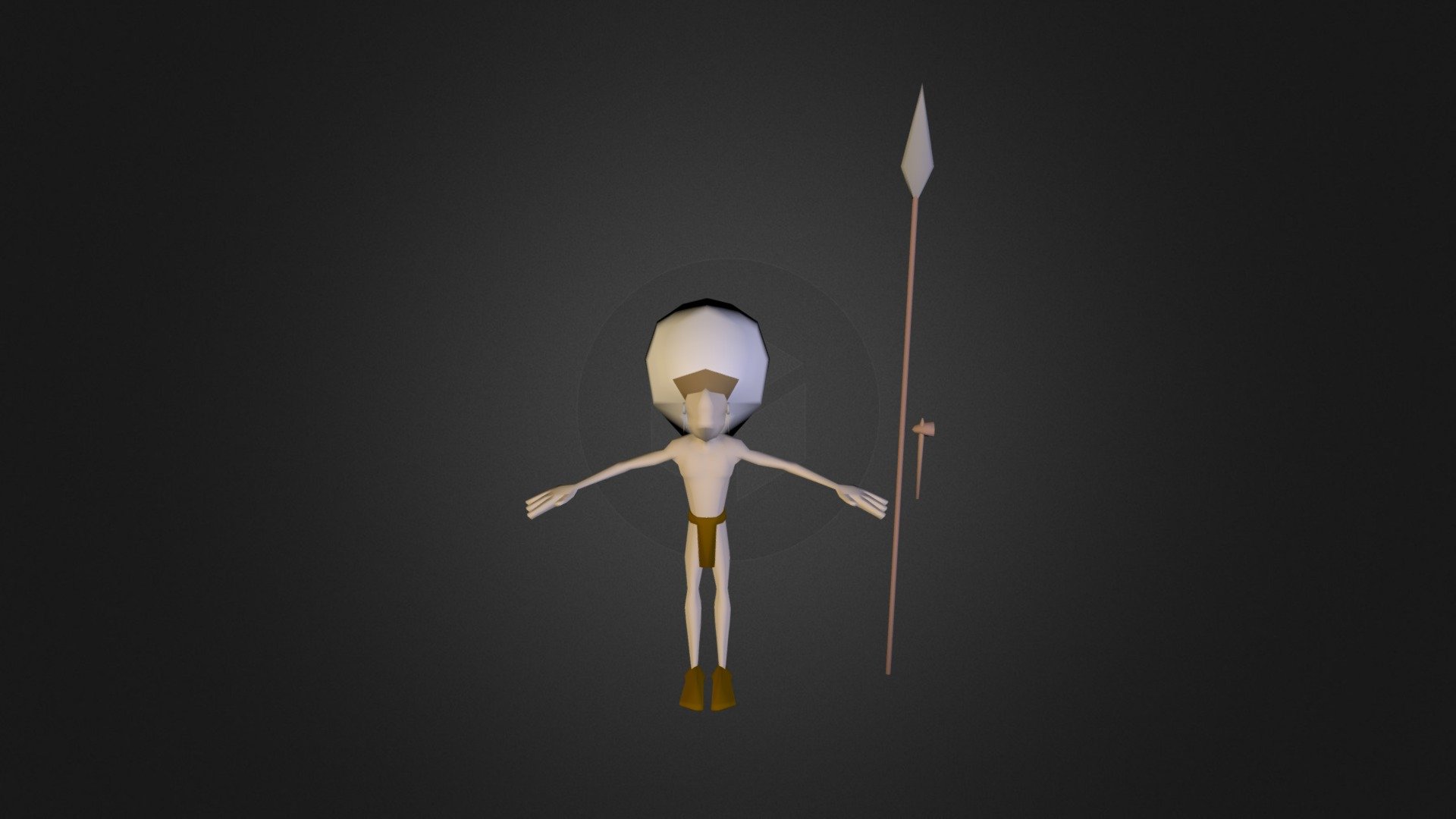 (WIP) Indien character low poly (Untextured) - 3D model by jul738 ...