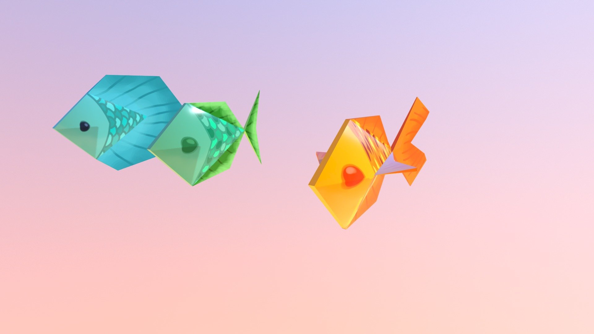 Low poly fish variants - 3D model by TordenFaaret2 [4796c53] - Sketchfab