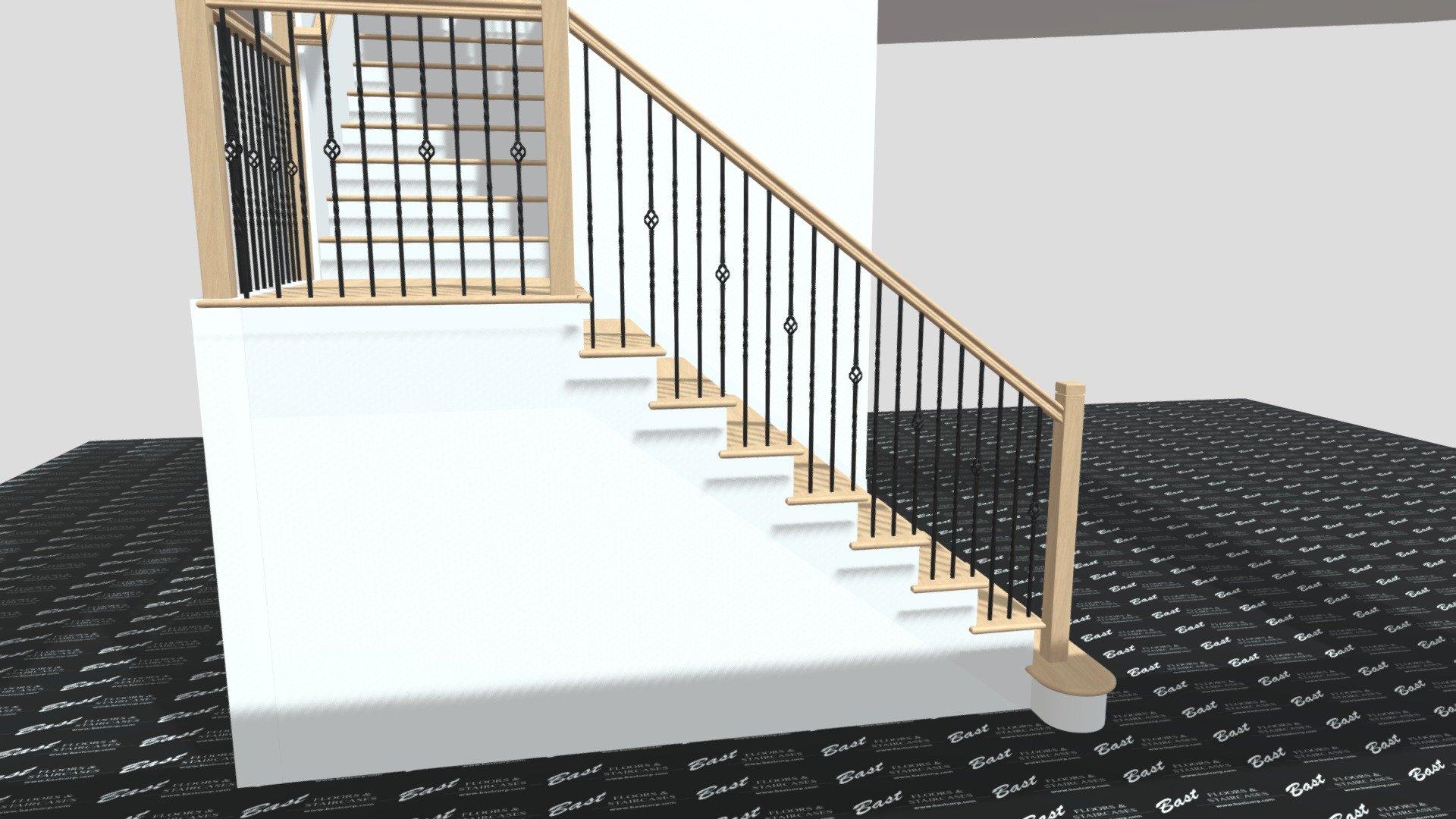 twist series ballustrade - 3D model by Bast floors and staircases ...