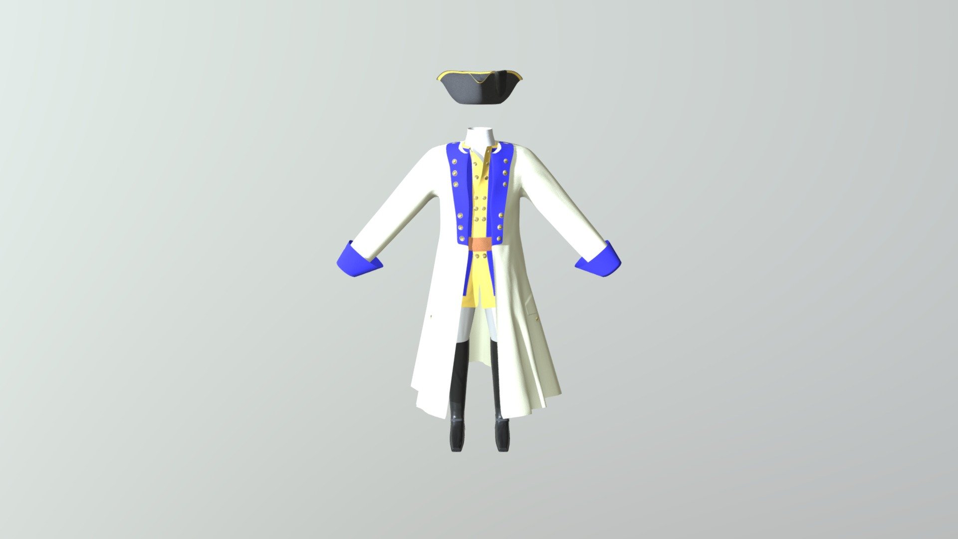 19th Century Uniform - - 3D model by Sebastian Baalbaki (@sebastian ...