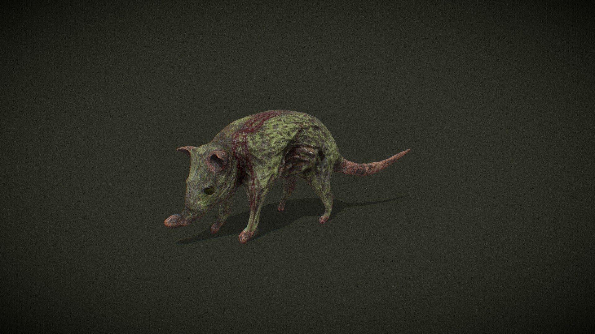 Zombie Rat for Videogame (Necrozone) - 3D model by diamanteian [479dc16 ...