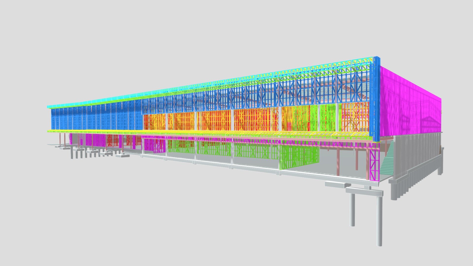 230509-2-CB: Maki Centre-Building B R3 - 3D model by Steel Frame ...