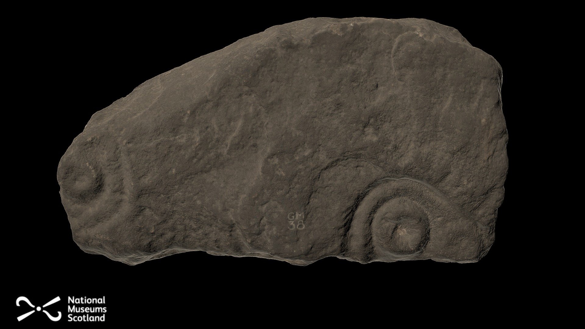 Rock art, Tappoch Broch, Stirling - 3D model by National Museums ...