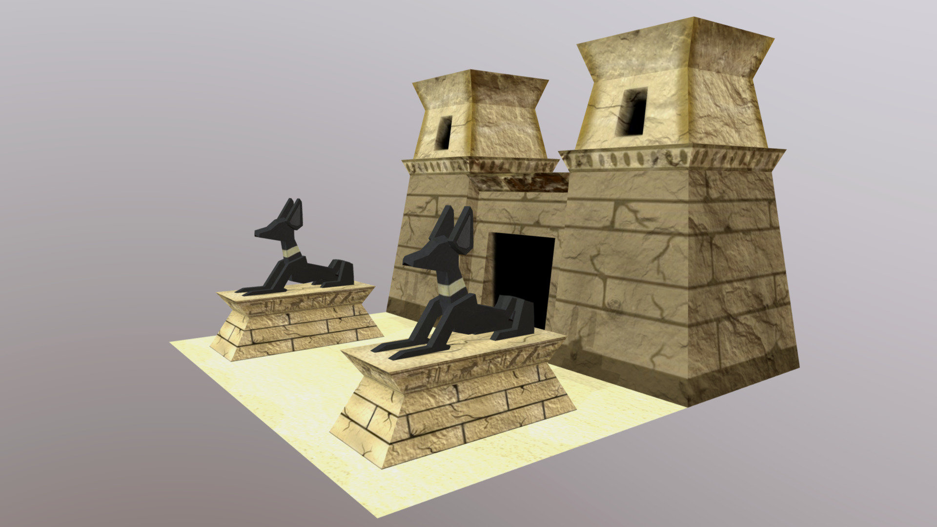 Egypt Low Poly - 3D model by AlexSantamaria3D [47aad5f] - Sketchfab