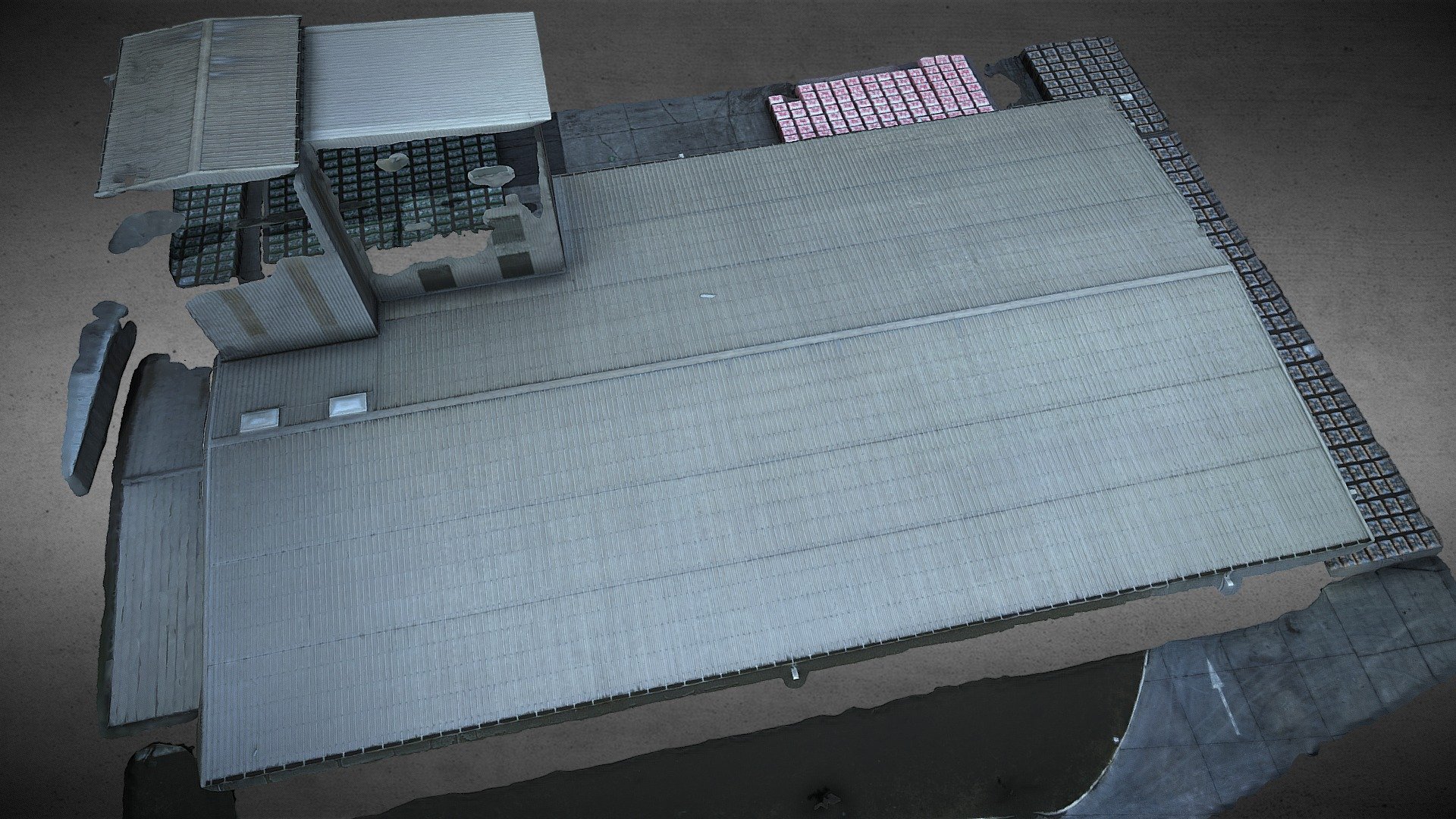 Roof of industrial building - 3D model by BIM GIS Concept ...