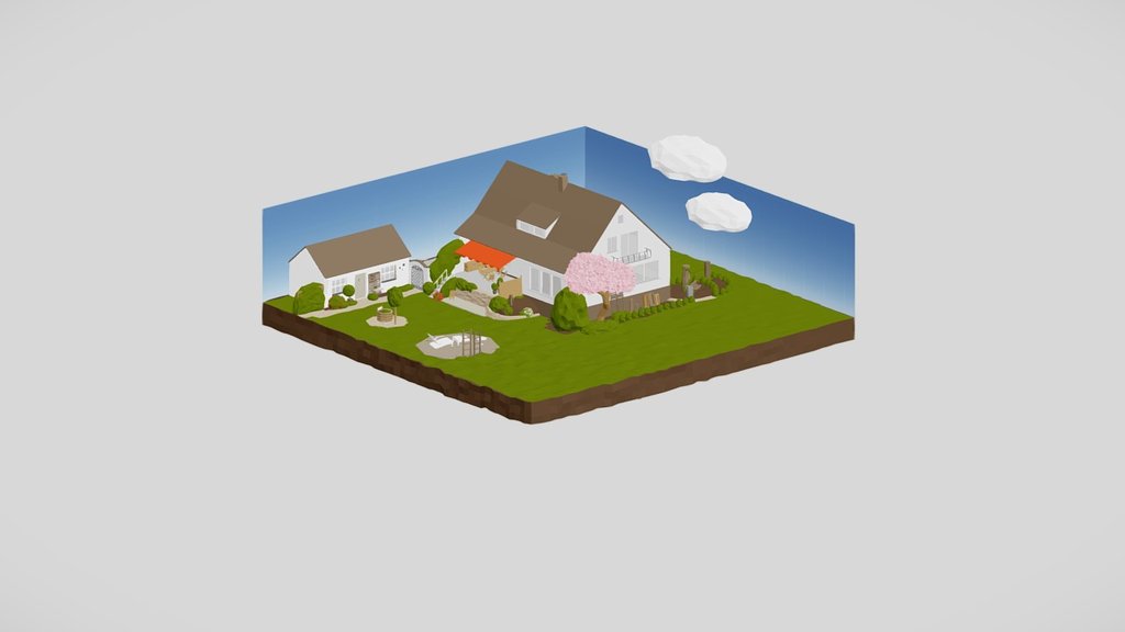 My Low Poly Home - 3D model by Simon Brokmann (@sbrokmann) [47ad09a ...