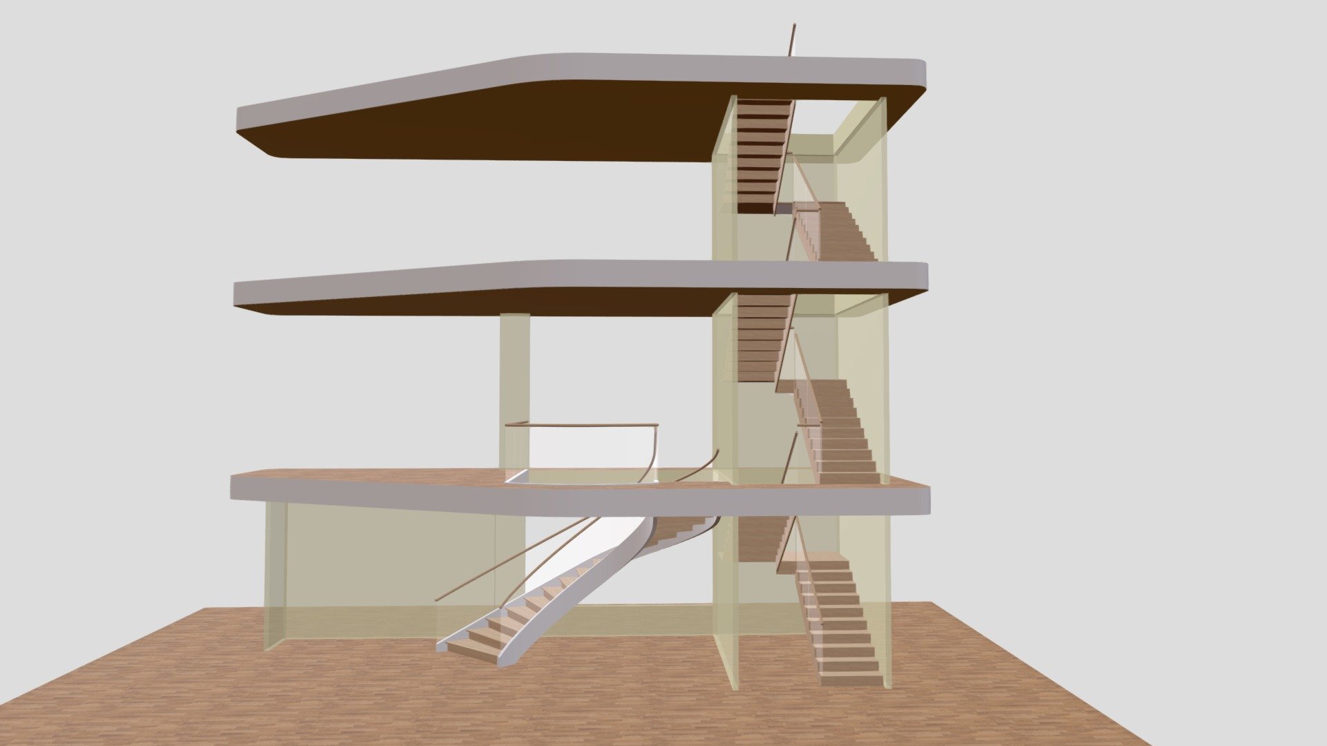 Oberlander Stairs - 3D model by officeTQS [47aeecf] - Sketchfab