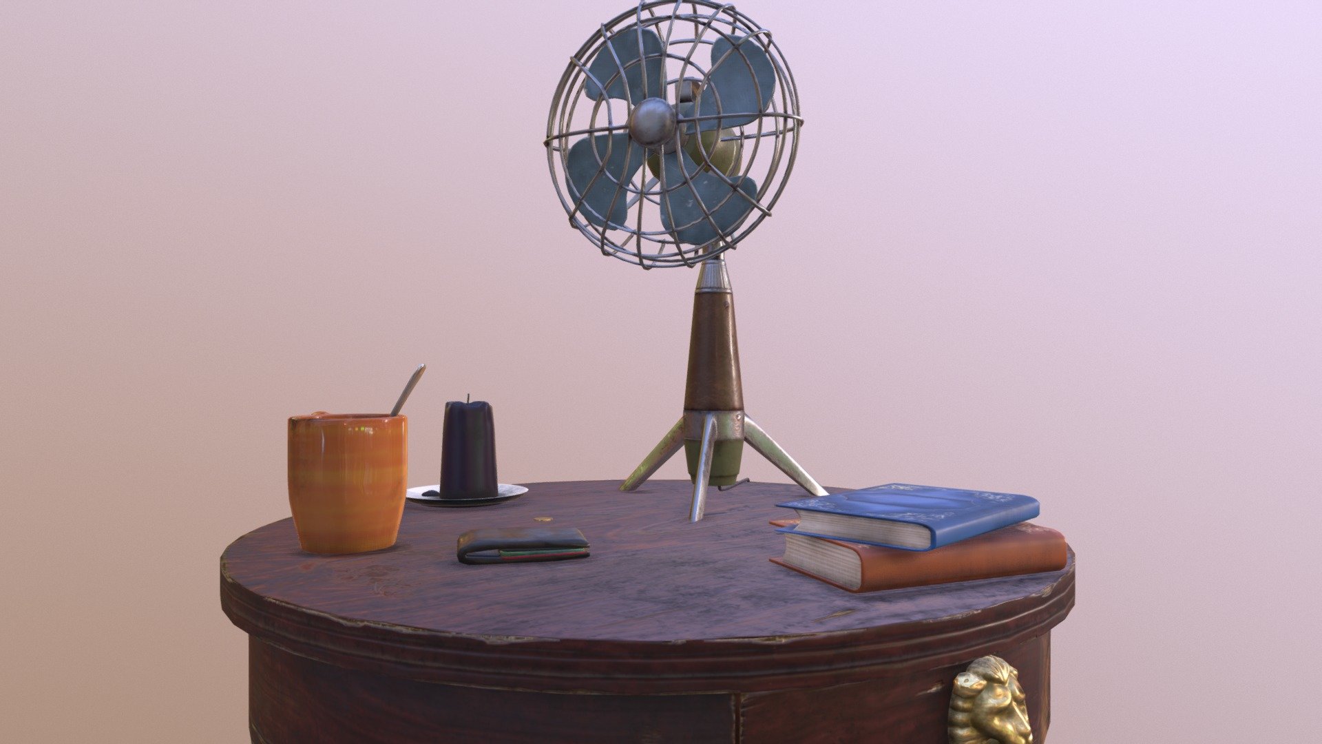 Table Fan Diorama - 3D model by xiilith [47af3ba] - Sketchfab