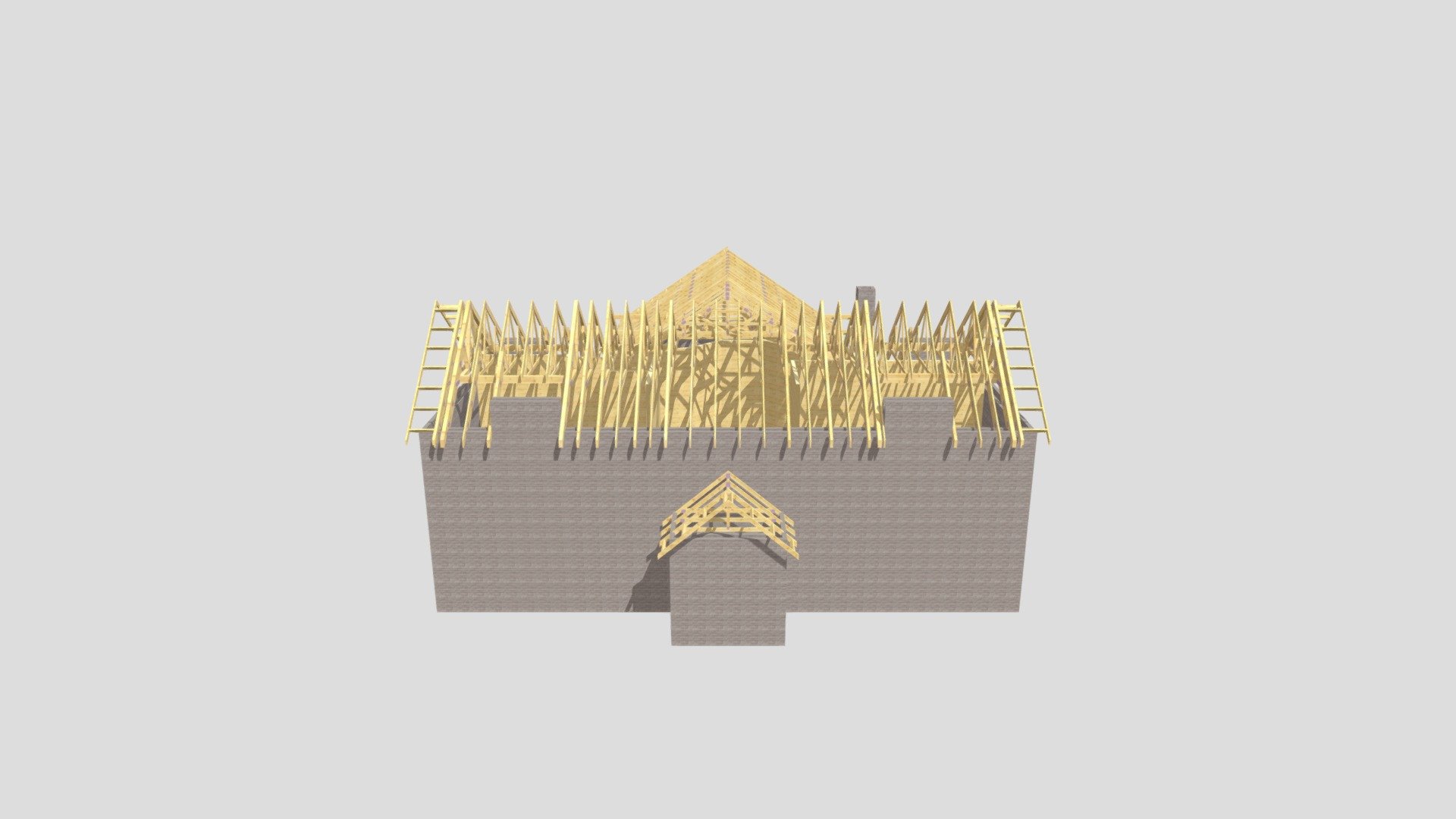 Smullen Truss_roof - Download Free 3D model by Dermf [47b1e22] - Sketchfab
