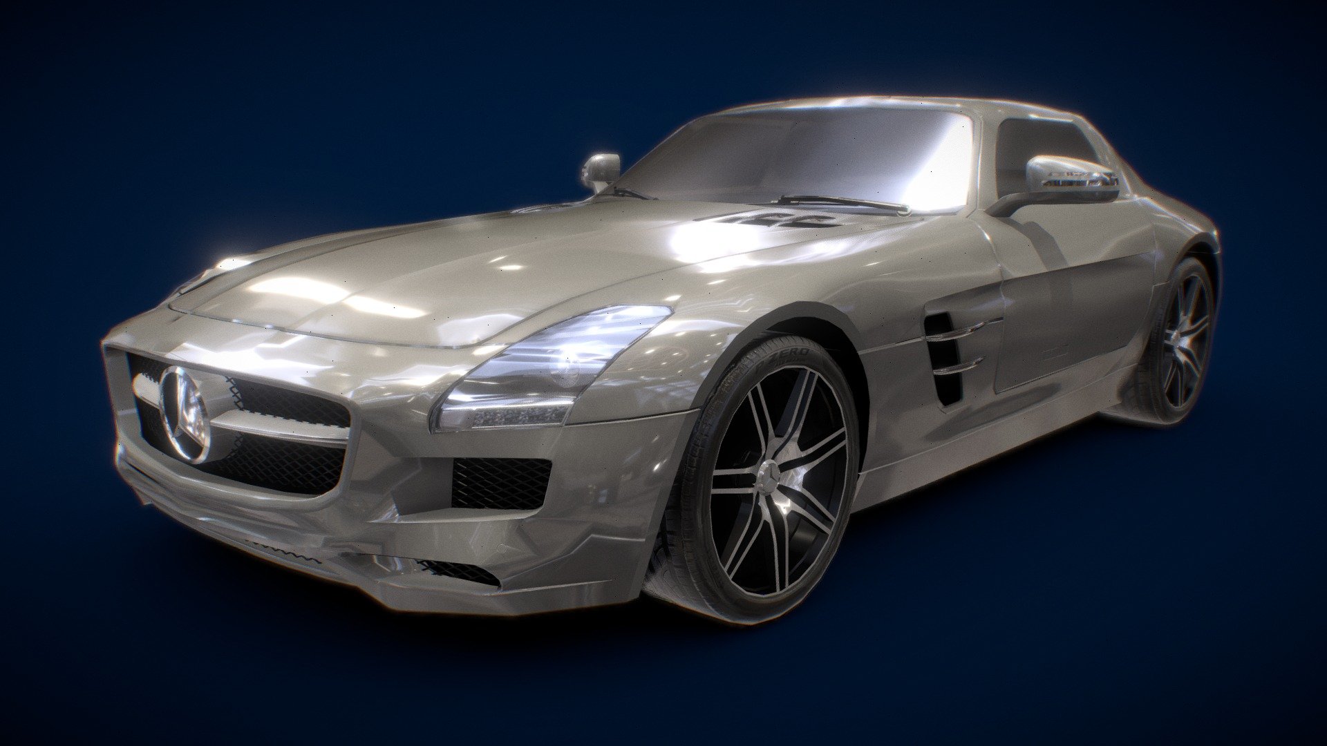 Mercedes SLS AMG - Download Free 3D model by Ricy (@ngon_3d) [47b6236 ...
