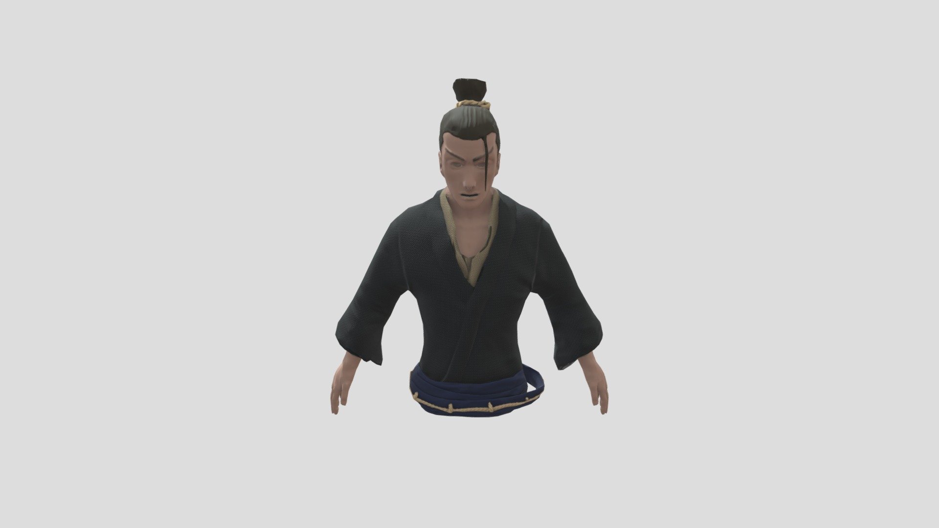Low-Poly Samurai Bust. - 3D model by JessBonser [47b8695] - Sketchfab