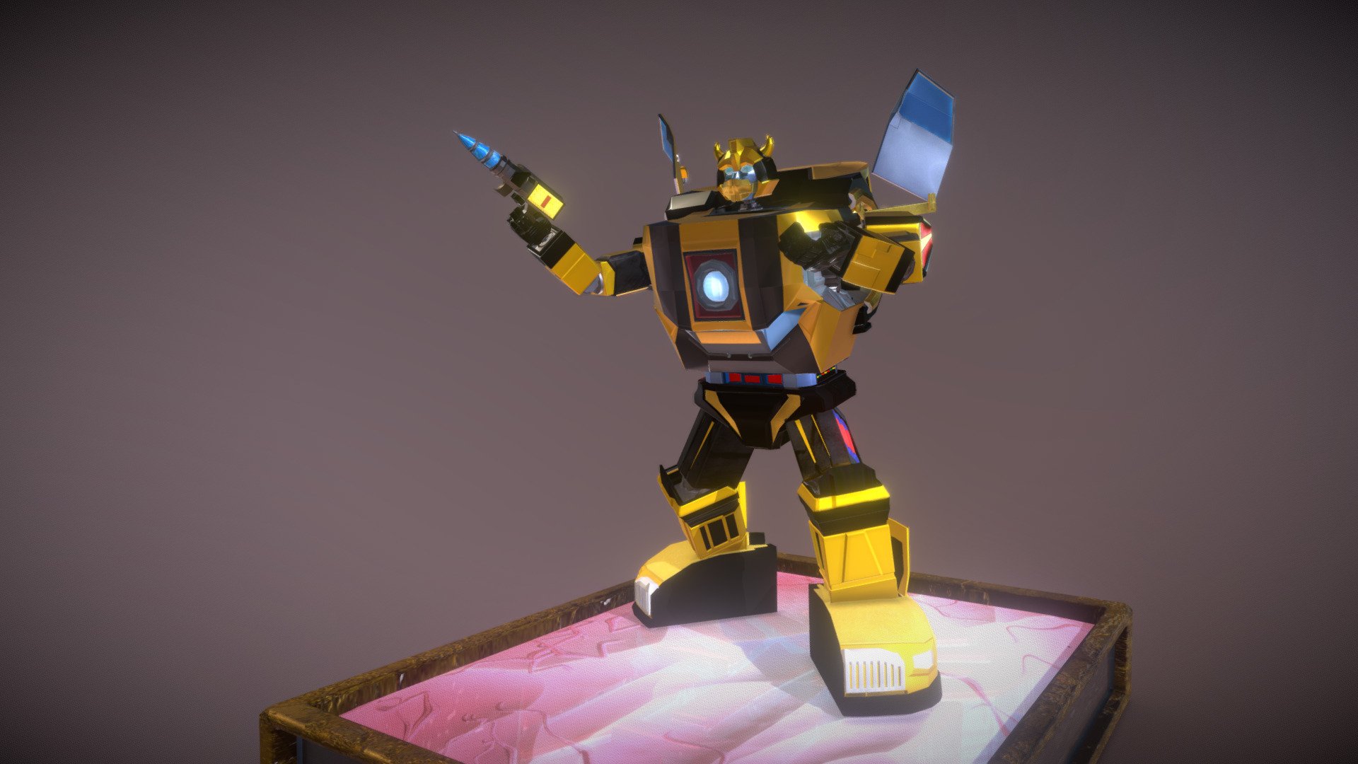 Bumble Bee Posed - 3D model by RedPanther [47b8f71] - Sketchfab