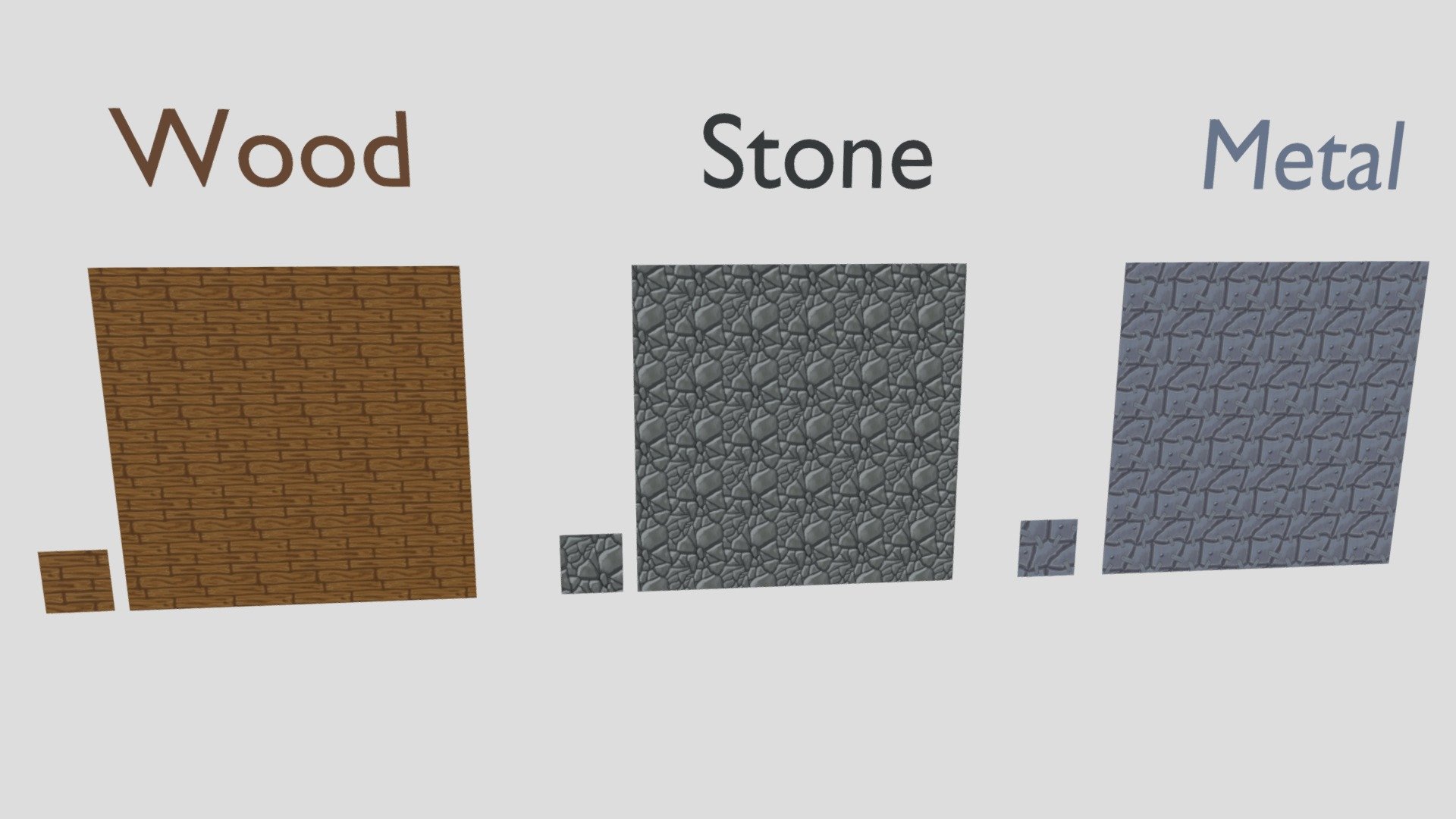 Wood + Stone + Metal Texture (Seamless) - Download Free 3D model by ...