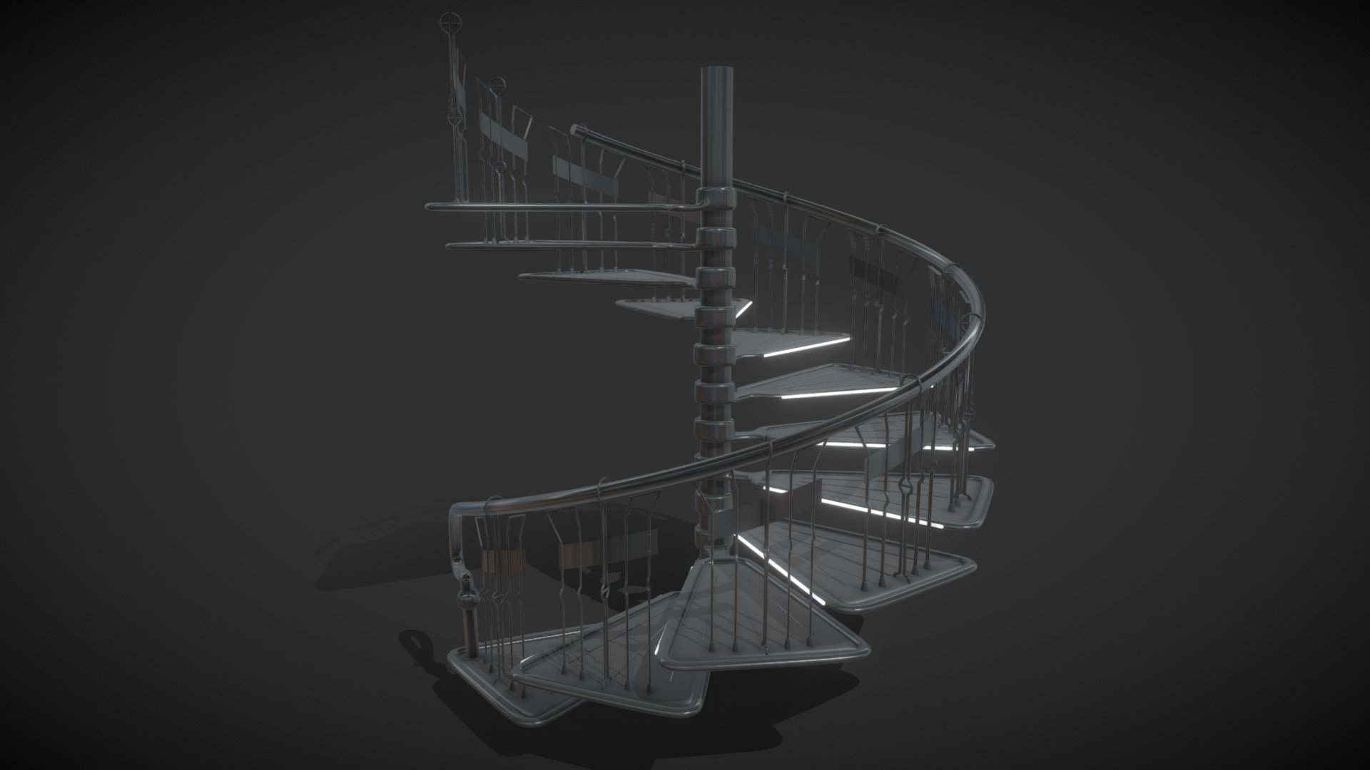 Staircase Spiral - 3D model by The Learning Network ...