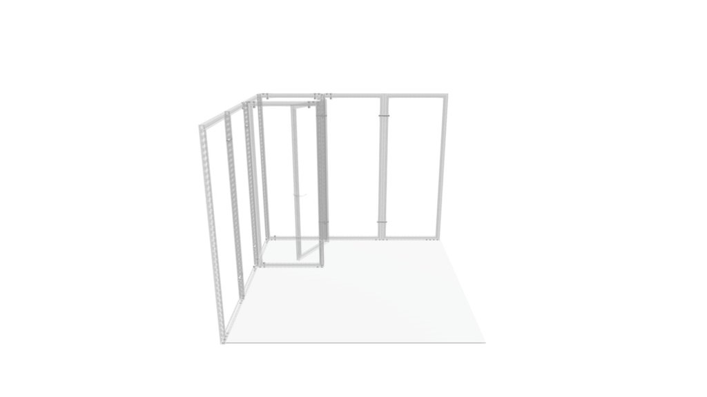 L-stand 3X3M with storage - 3D model by beMatrix [47c3adc] - Sketchfab