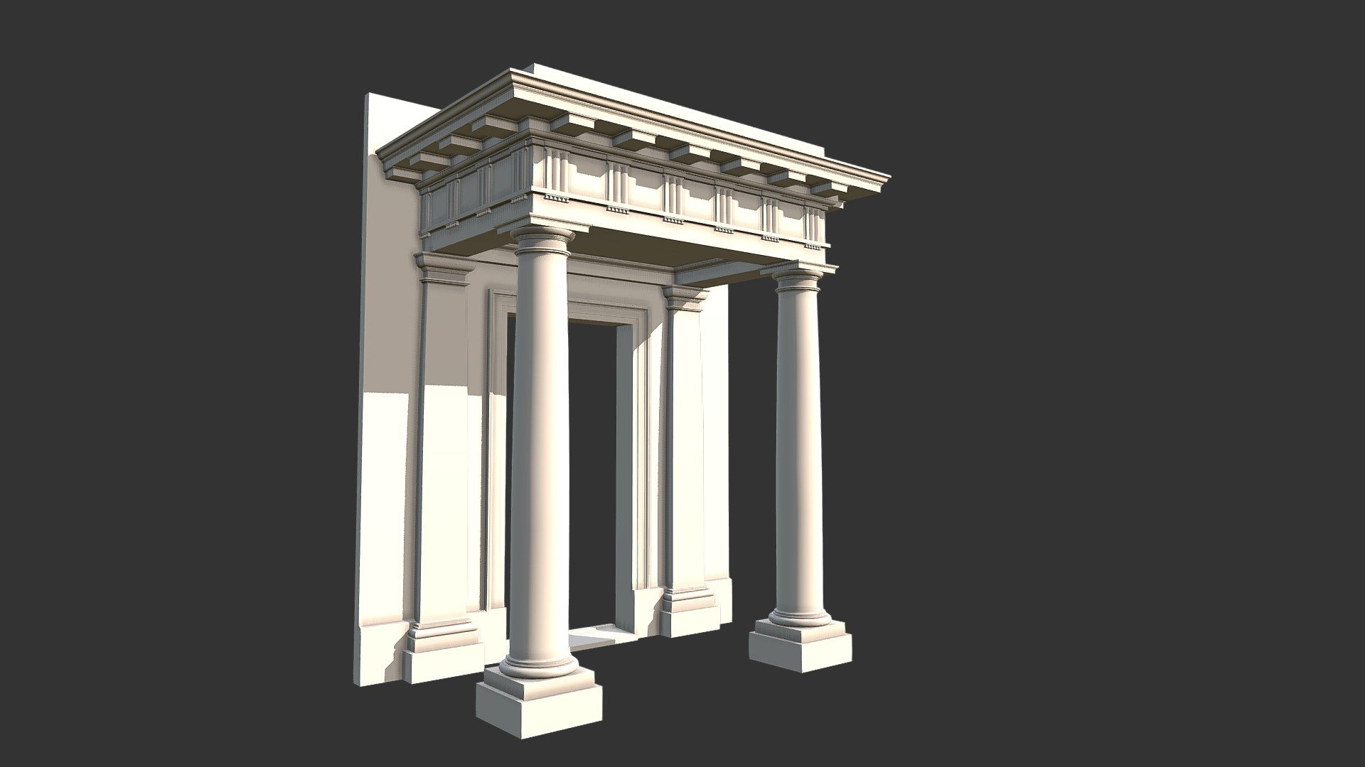 Portico 07 - DORIQUE 05 - 3D model by HERES [47c5269] - Sketchfab
