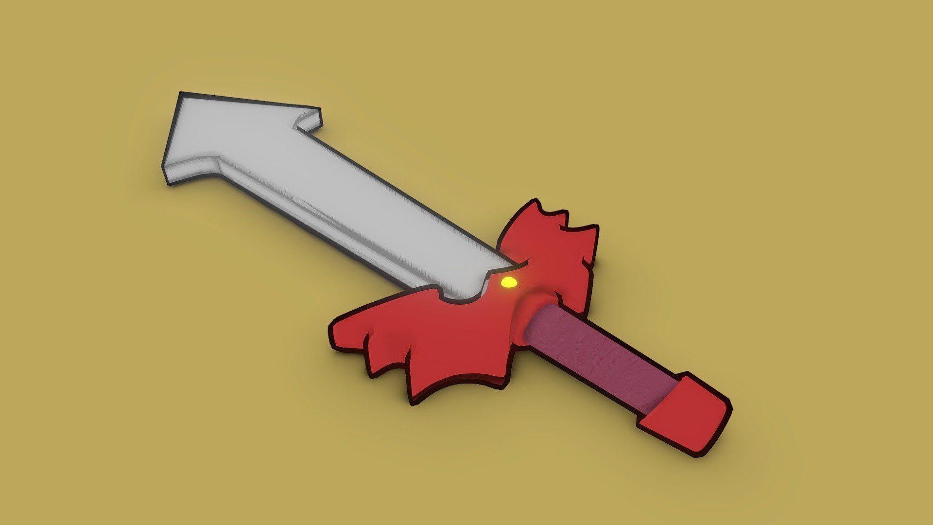 Cel Shaded Sword - 3D model by Aidan Brown (@aidbro) [47c673f] - Sketchfab