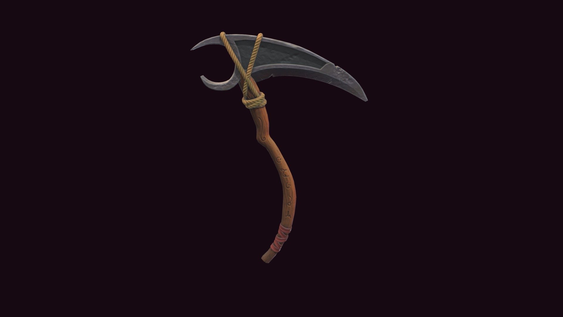Stylized Scythe (low poly) - Download Free 3D model by WRGY [47c7d8a ...