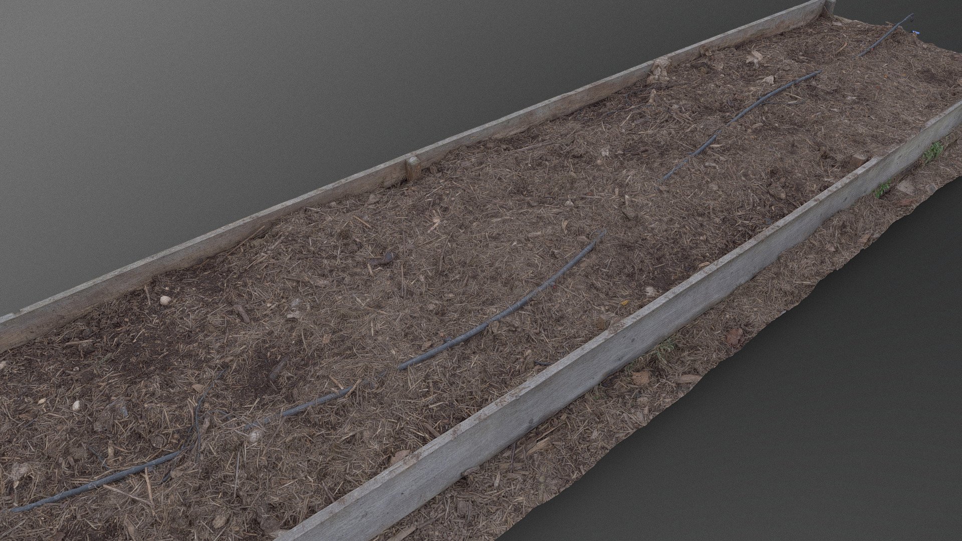 Raised peat filled planting bed - Buy Royalty Free 3D model by ...