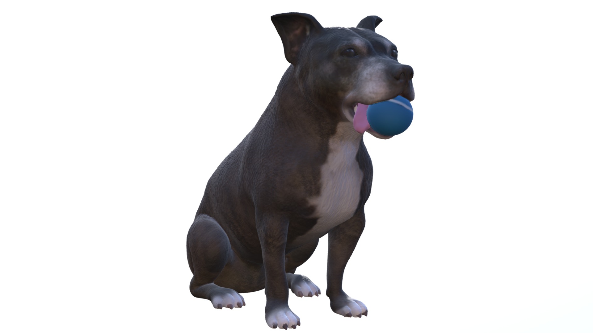 1901020- Lila- Staffie - 3D model by Arty Lobster - Pet Sculptures Made ...