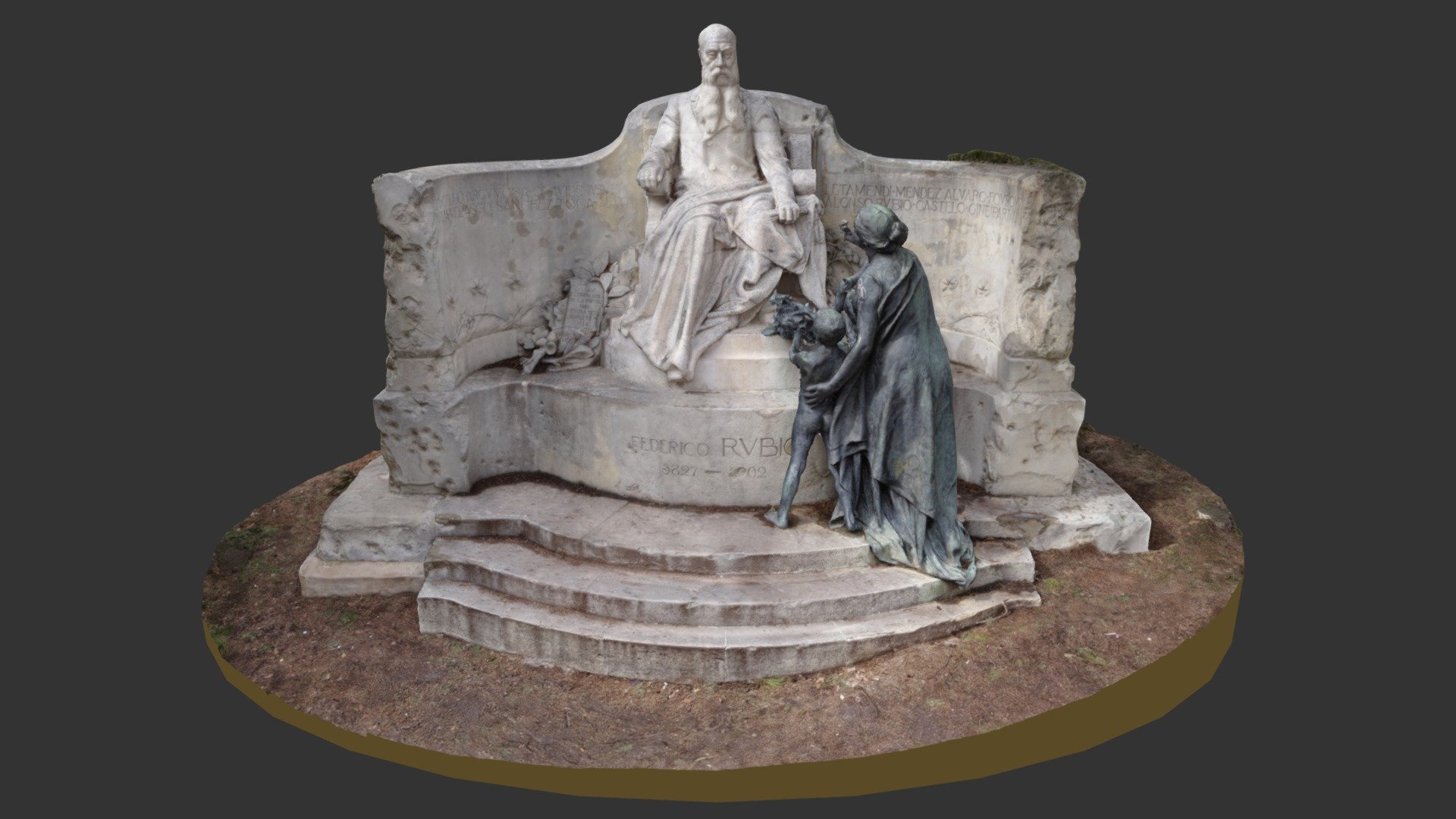 Monumento Federico Rubio - Download Free 3D model by Riccardo Rocca ...