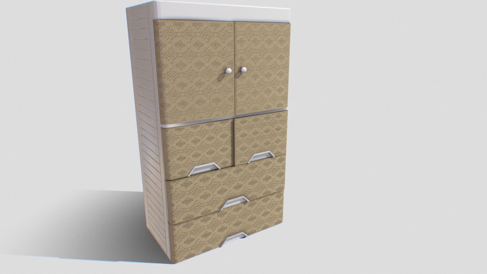 Plastic shelf Realistic 3D Model - Download Free 3D model by HichamSvr ...