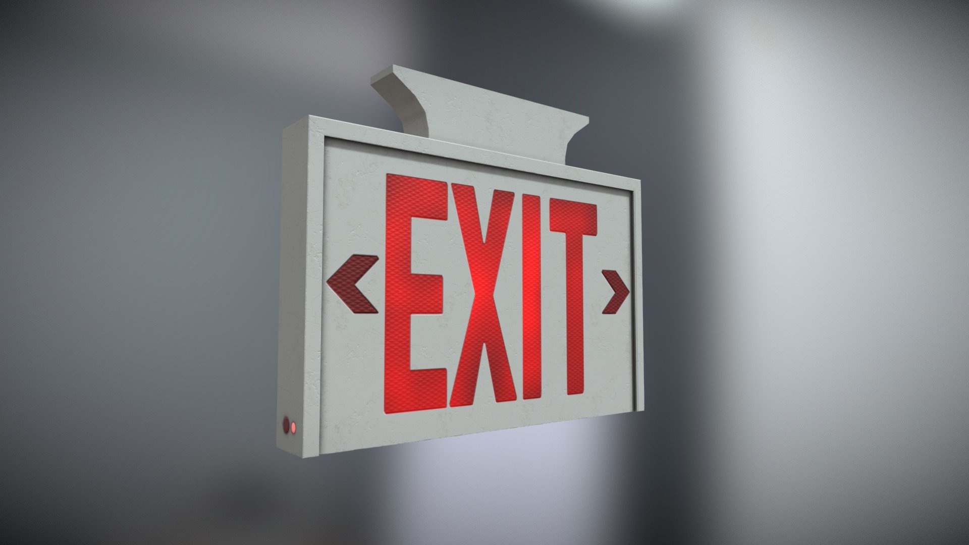 Exit Sign - Ceiling - 3D model by jordantetzlaff [47d5e7f] - Sketchfab