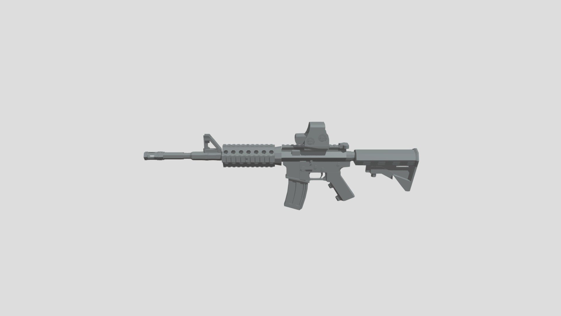 M4A1 Low Poly - 3D model by JackSkalington [47d6cbe] - Sketchfab