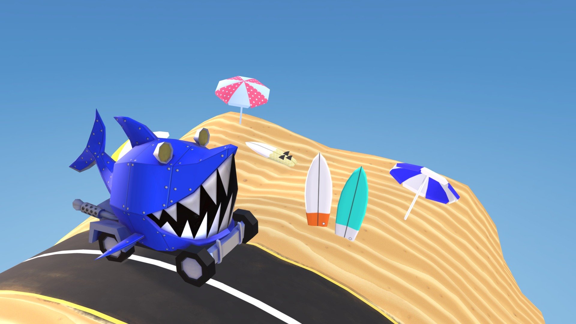 Frenzy! The SharkCar - 3D model by Jacob McKee-Wright (@jacobmckee ...