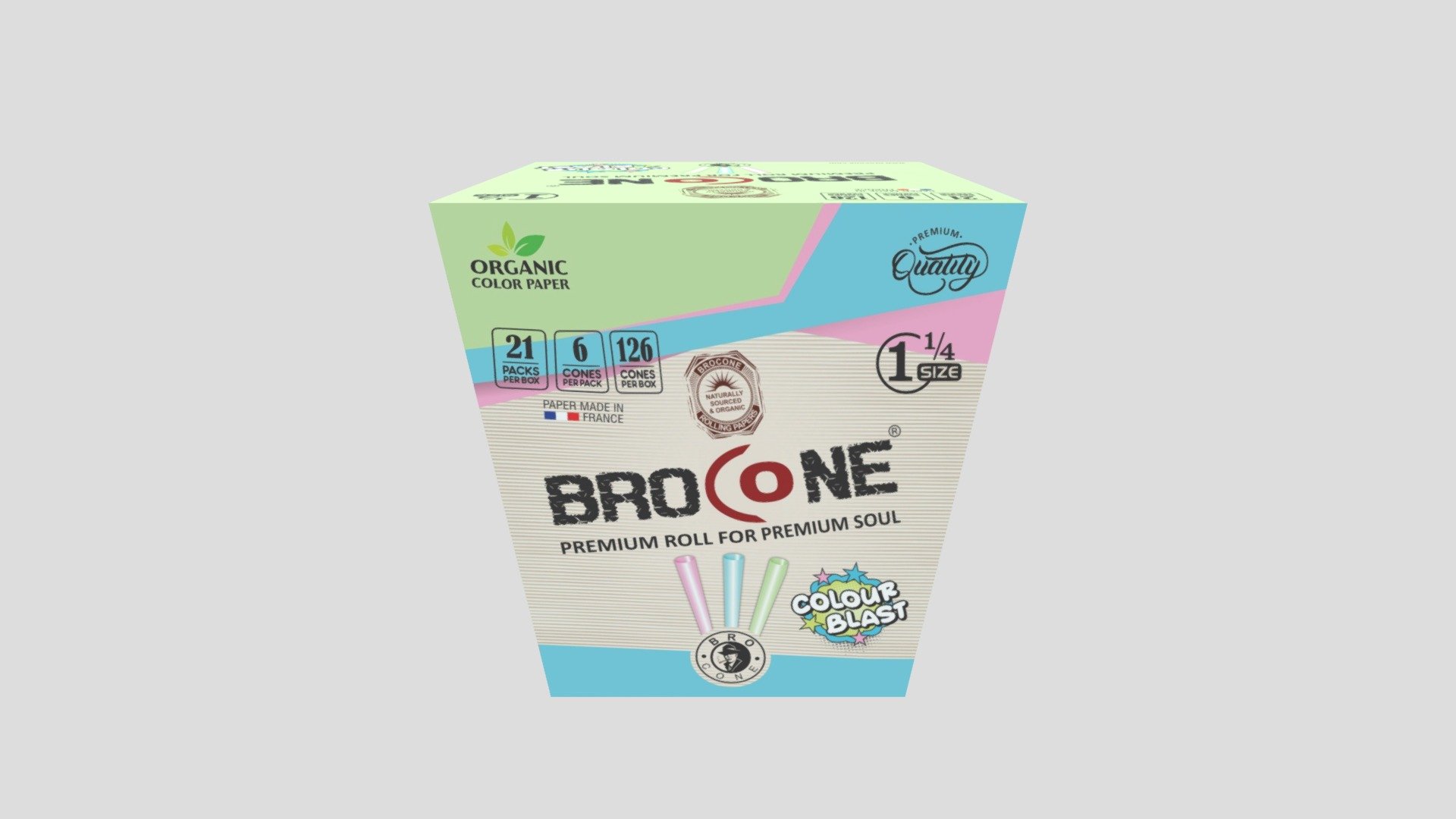 Brocone 3 colour 84mm - 3D model by BROCONE [47daeda] - Sketchfab