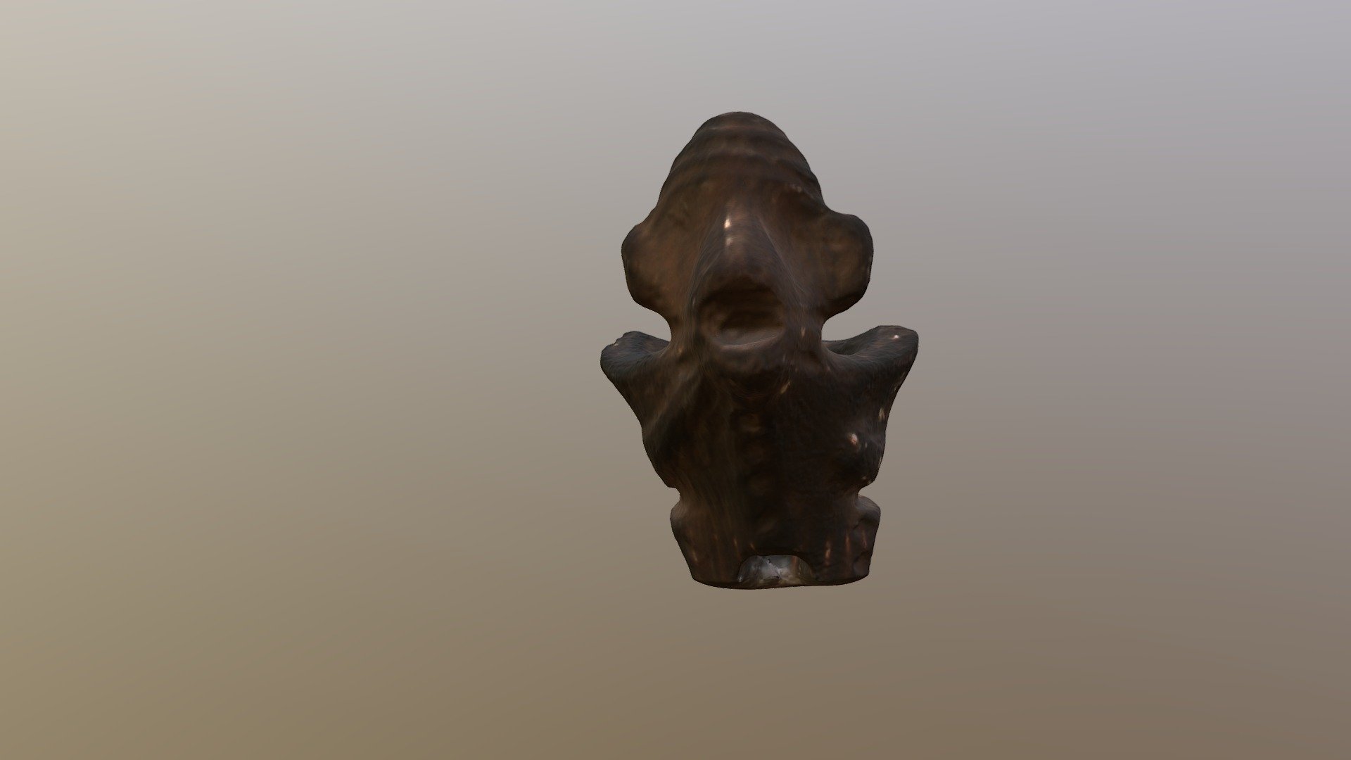 pinch-face smoking pipe (885.3.1) - 3D model by Royal Ontario Museum ...