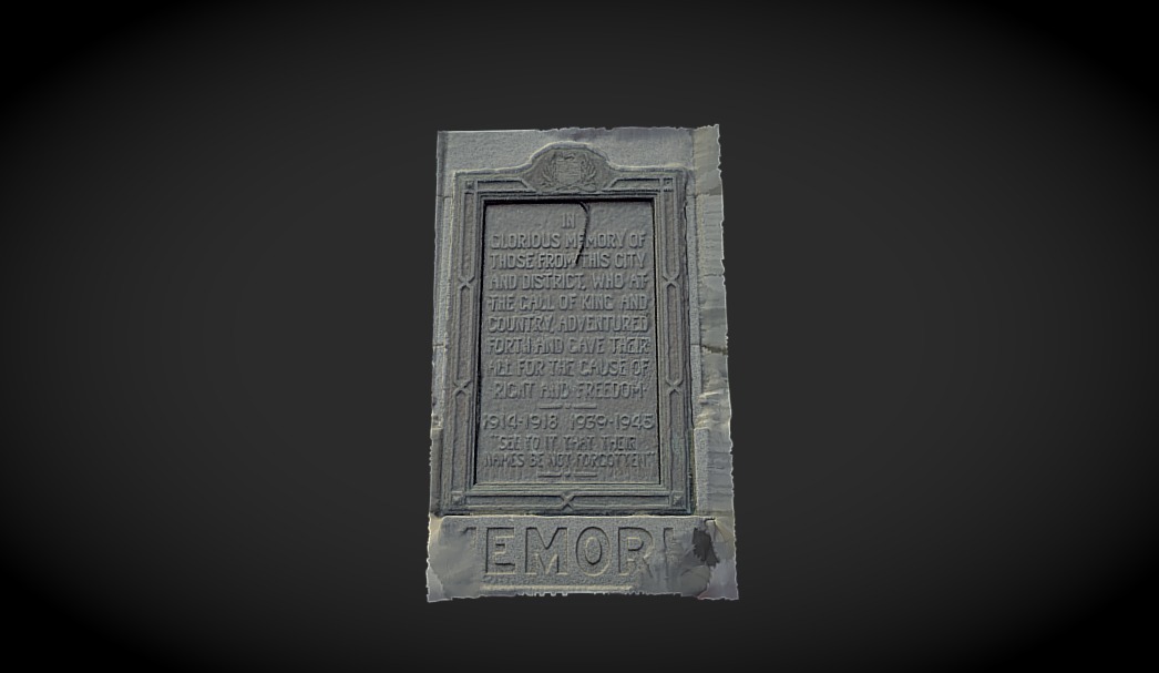 Memorial Plaque - 3D model by Megan Bystricky (@meganbystricky ...