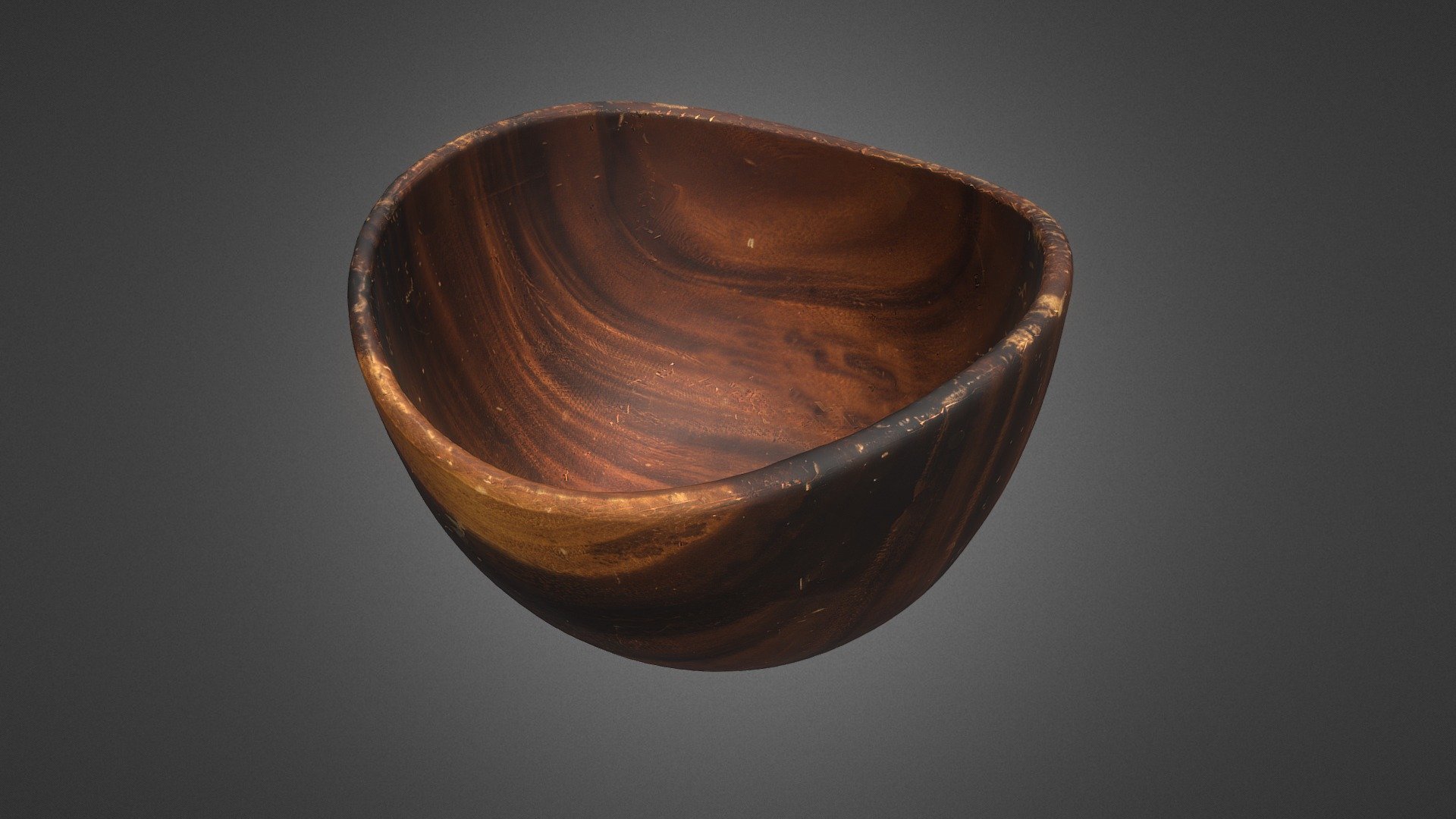 Deep Wooden Bowl - Buy Royalty Free 3D model by Reo Creative Scanning ...