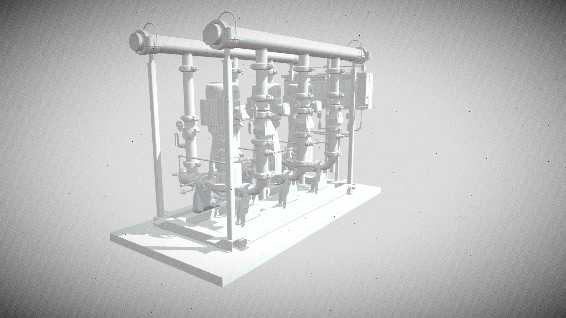 Packaged Pump Skid System - 3D model by OX2Solutions [47dcf49] - Sketchfab