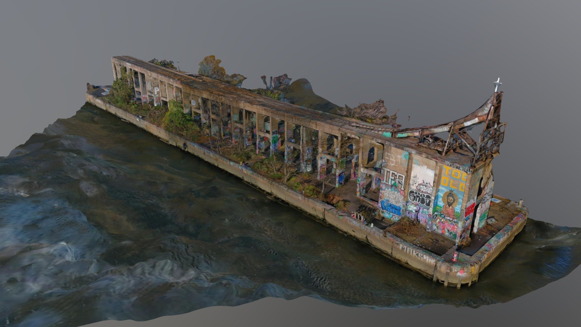 Graffiti Pier - Philadelphia, PA v.1 - 3D model by Skeye Atlantic ...