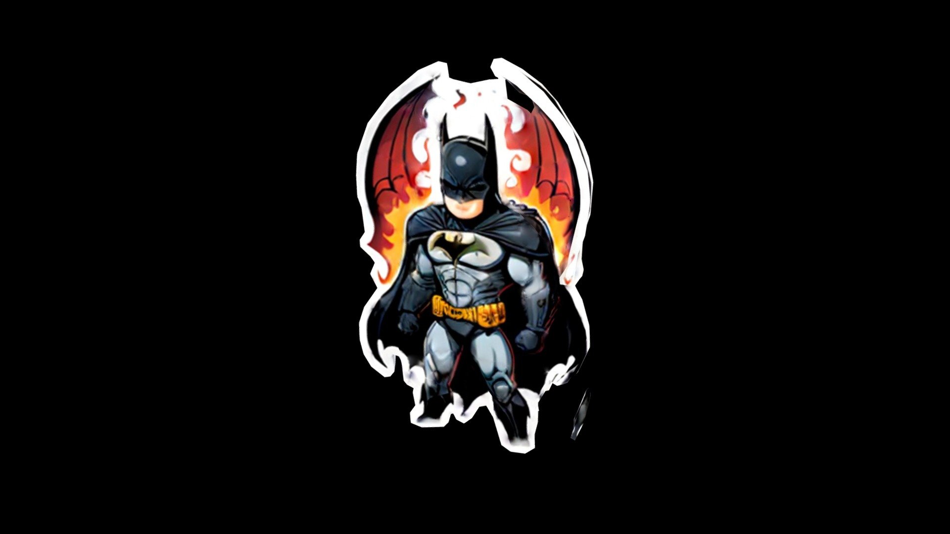 "Batman-inspired Sticker Intimidating yet detail - Download Free 3D ...