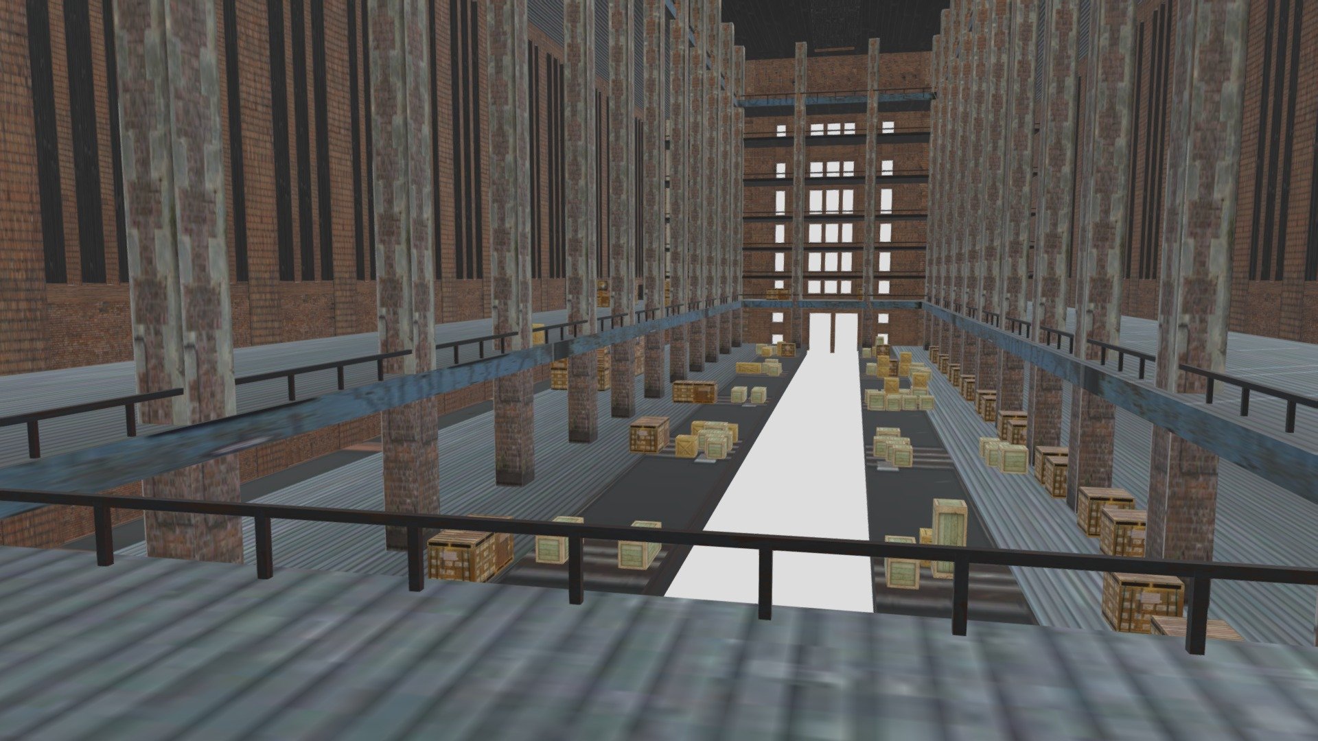 Huge Warehouse - Download Free 3D model by novusod [47de3d0] - Sketchfab