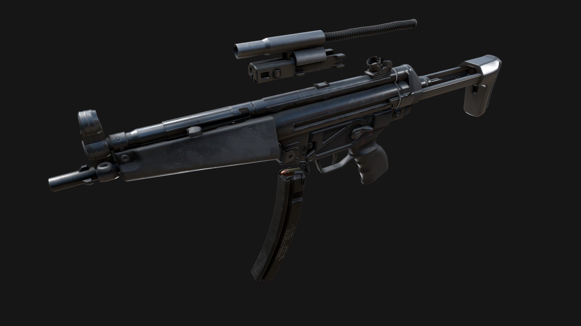 MP 5 - Download Free 3D model by sarayel [47e0bbf] - Sketchfab