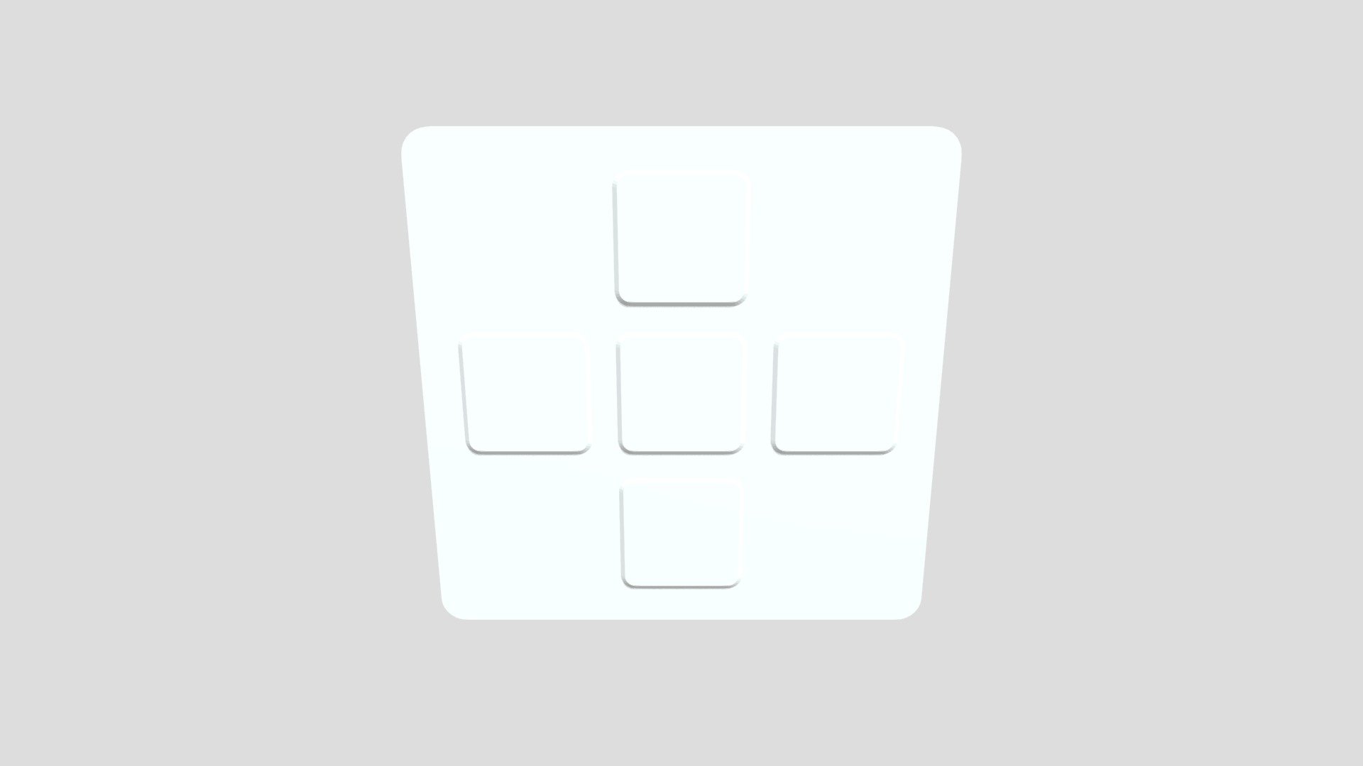 5 buttons panel - 3D model by furuno [47e3635] - Sketchfab