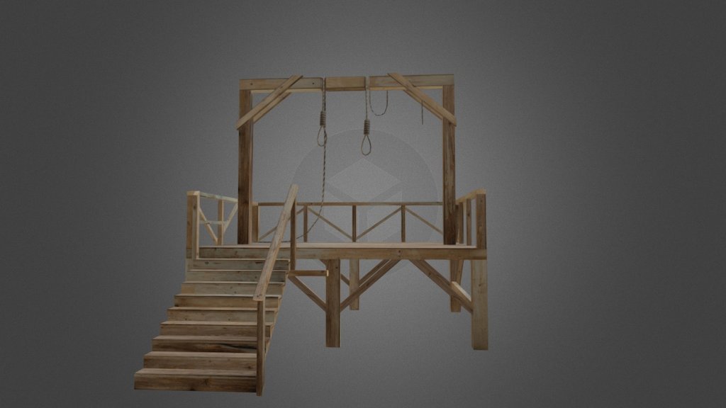Gallows - 3D model by alesya3d [47e5a75] - Sketchfab