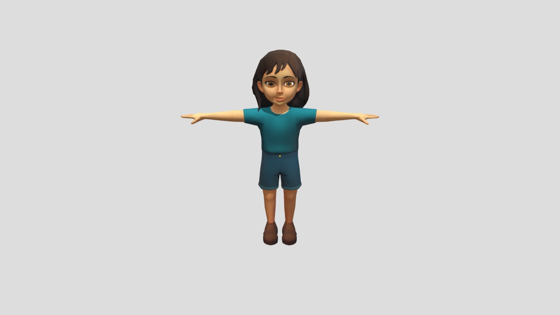 Low Poly Girl Character - Download Free 3D model by FormForge3D ...