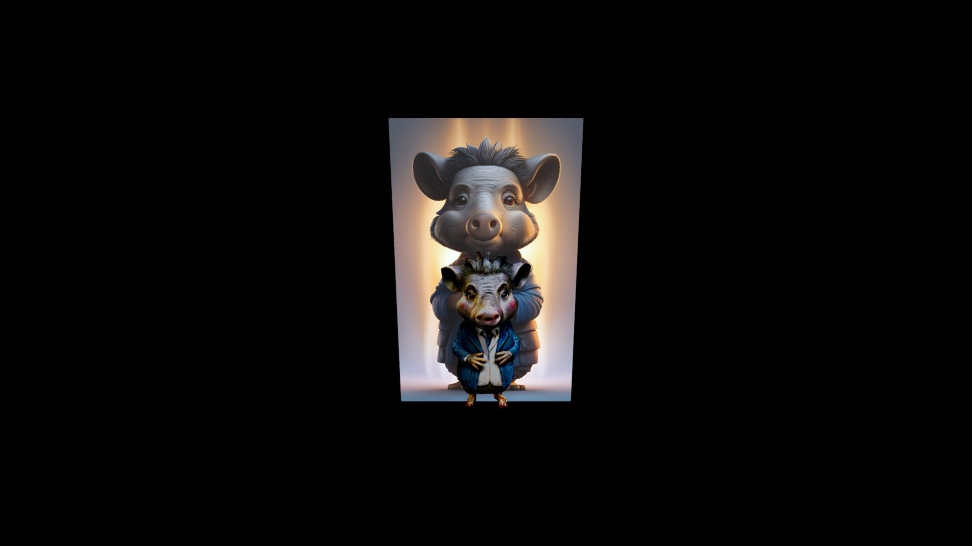 The Pig in the Suit First line The pig is wear - Download Free 3D model ...