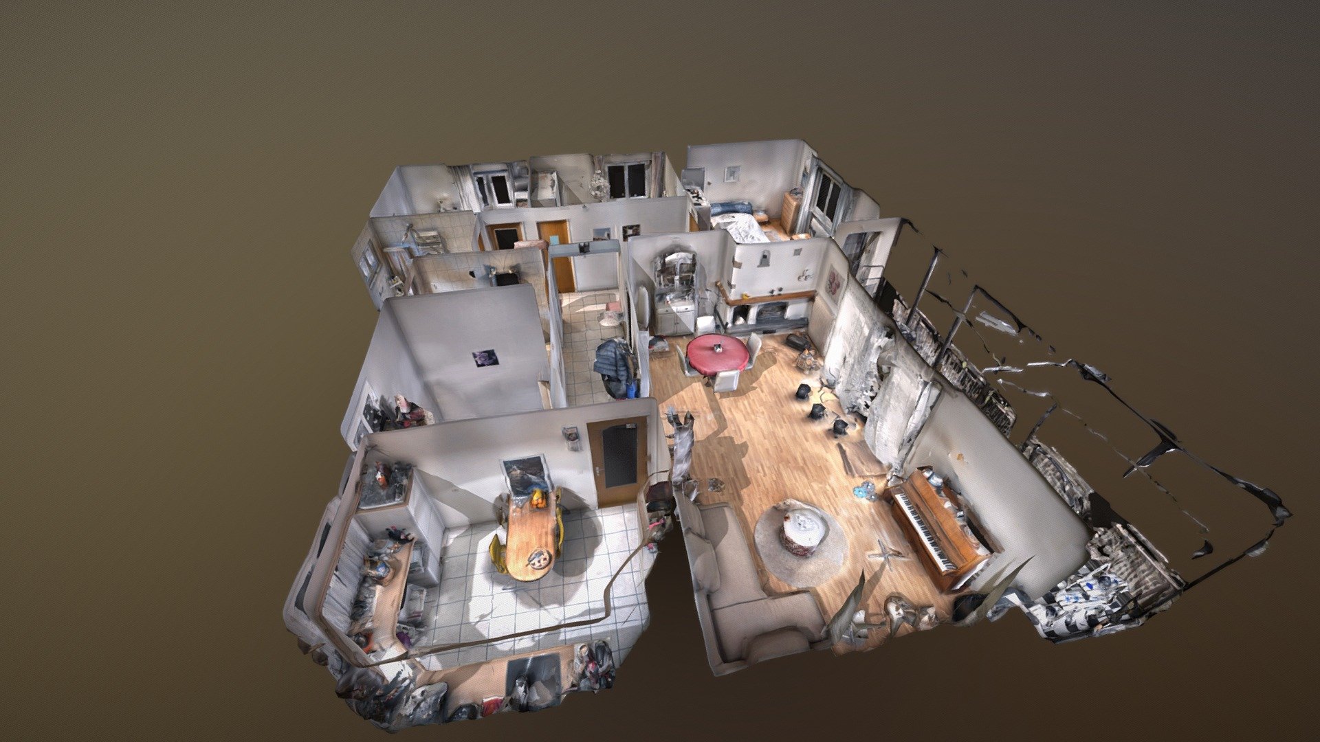 4.5 rooms, 109m2 - Download Free 3D model by vogele.jonathan [47e7dfb] - Sketchfab