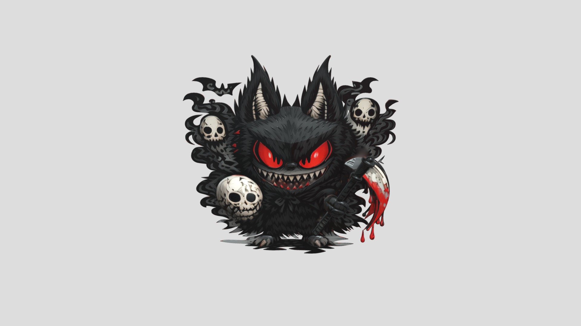 Gothic Labubu With Skull And Scythe - 3D model by NOCT (@art.noct ...