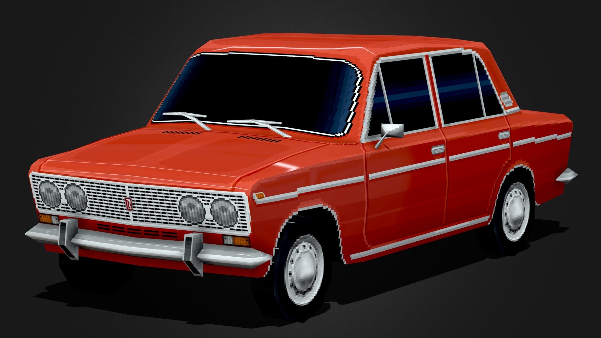 VAZ-2103 "Zhiguli" (PS1 Low-poly) - 3D model by Lexyc16 [47eab4f ...